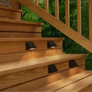 Other | Bronze Integrated Led Downcast Outdoor Solar Deck Light 4pack ...